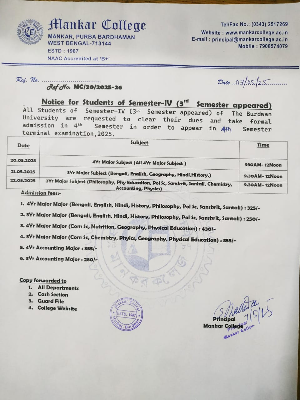 Mankar College